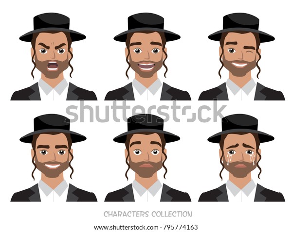 Jew Vector Character Isolated On White Stock Vector (Royalty Free ...
