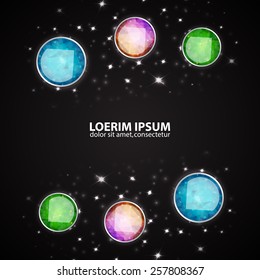 Jewel Background Eps10 Vector Stock Vector (Royalty Free) 257808367 ...
