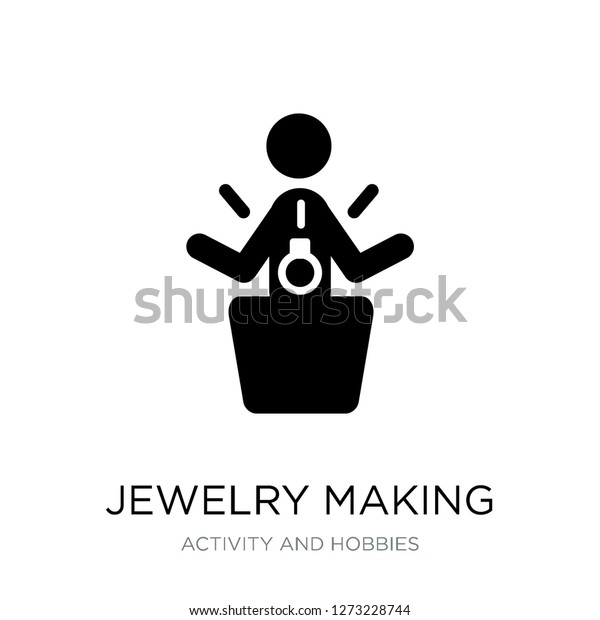 Jewelry Making Icon Vector On White Stock Vector (Royalty Free ...