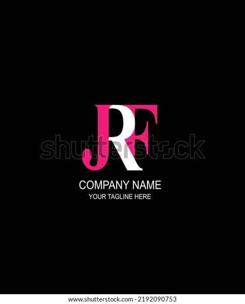 Jf Alphabet Letters Monogram Logo Stock Vector (Royalty Free ...