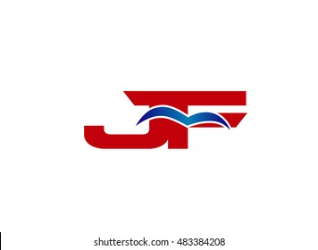Jf Logo Vector Graphic Branding Letter Stock Vector (Royalty Free ...