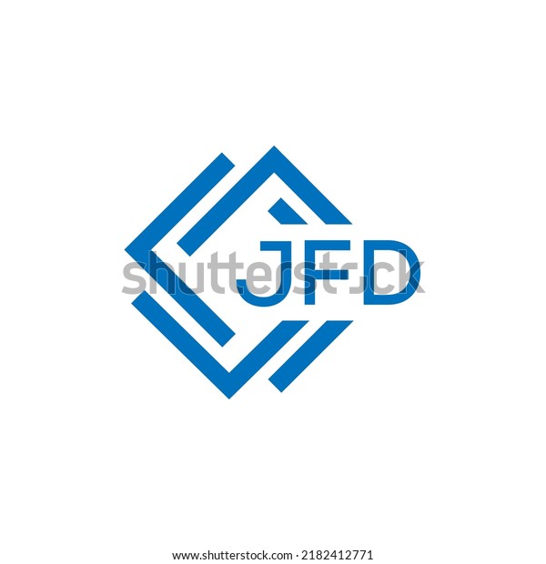 Jfd Letter Logo Design On White Stock Vector (Royalty Free) 2182412771 ...