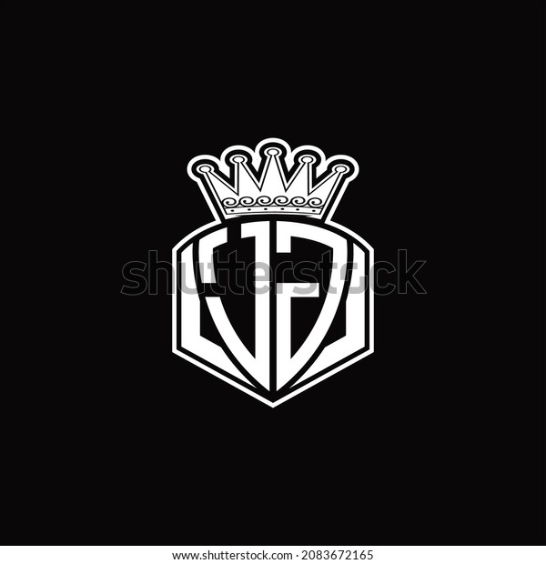 Jg Logo Monogram Luxury Emblem Shape Stock Vector (Royalty Free ...
