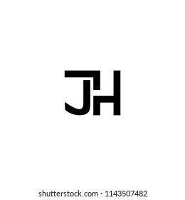 Jh Letter Vector Logo Stock Vector (Royalty Free) 1143507482