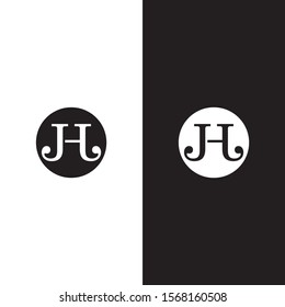 Jh Logo Initial Jh Letter Jh Stock Vector (Royalty Free) 1568160508 ...