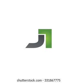 Ji Company Linked Letter Logo Green Stock Vector (Royalty Free) 331867775