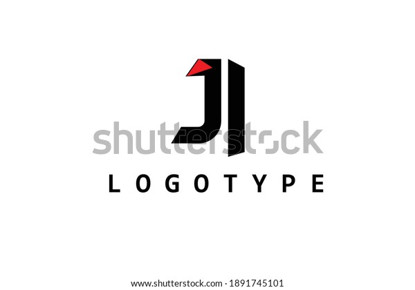 Ji Letter Original Monogram Logo Design Stock Vector (Royalty Free ...