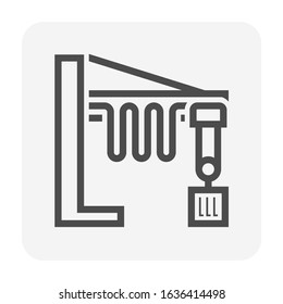 Jib Crane Icon Call Jib Arm Stock Vector (Royalty Free) 1636414498 ...