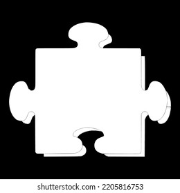 Jigsaw Join Part Shape Puzzle Piece Stock Vector (Royalty Free ...