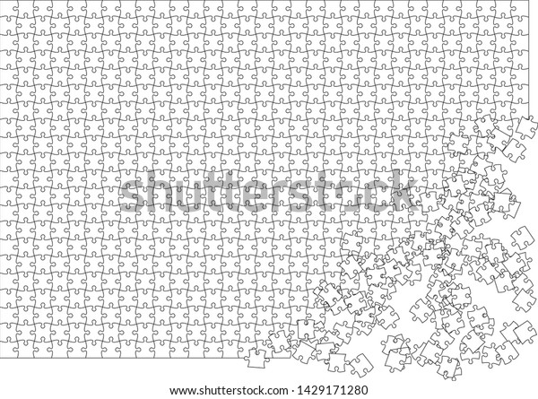 Jigsaw Puzzle Background Design Material: vetor stock (livre de ...