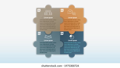 Jigsaw Vector Illustration Data Business Chart Stock Vector (Royalty ...