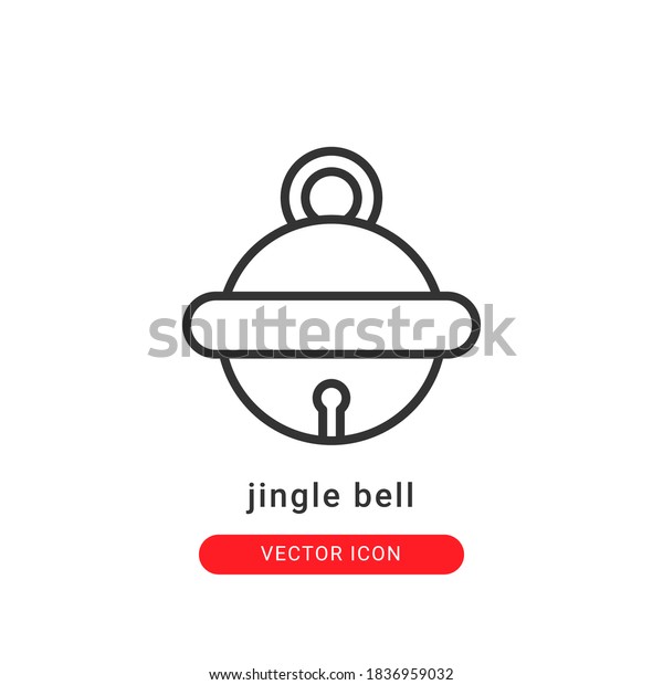 Jingle Bell Icon Vector Illustration Jingle Stock Vector (Royalty Free ...