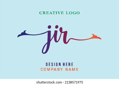 Jir Lettering Logo Simple Easy Understand Stock Vector (Royalty Free ...