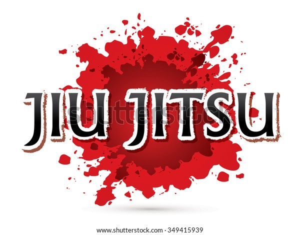 Jiu Jitsu Font Text Graphic Vector Stock Vector (Royalty Free) 349415939