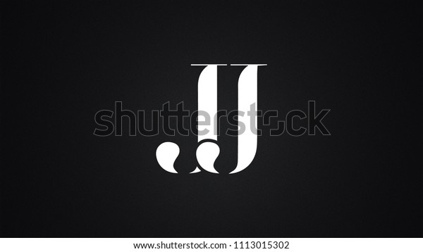 Jj Letter Logo Design Template Vector Stock Vector (Royalty Free ...
