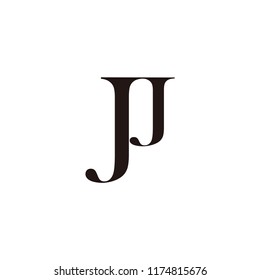 Jj Letter Vector Logo Stock Vector (Royalty Free) 1174815676