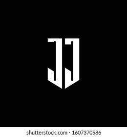 Jj Logo Monogram Emblem Style Isolated: vetor stock (livre de direitos ...