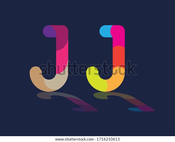 Jj Modern Style Font Suitable Logos Stock Vector (Royalty Free ...
