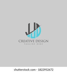 Jjd Letter Logo Design Cross Monogram Stock Vector (Royalty Free ...