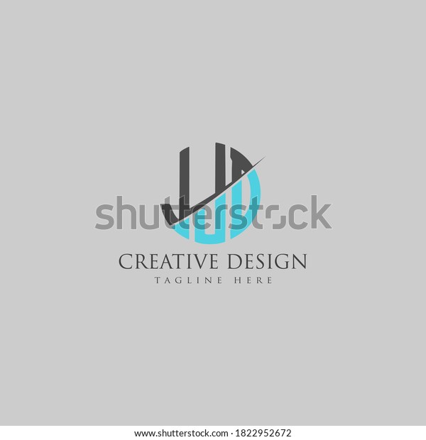 Jjd Letter Logo Design Cross Monogram Stock Vector (Royalty Free ...