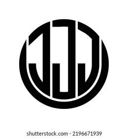 Jjj Threeletter Creative Circle Shape Logo Stock Vector (Royalty Free ...