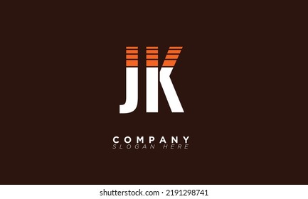 Jk Alphabet Letters Initials Monogram Logo Stock Vector (Royalty Free ...