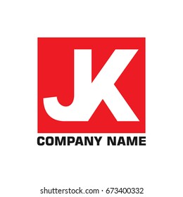 Jk Company Logo Vector Template Stock Vector (Royalty Free) 673400332