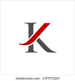 Jk Logo Design Vector Sign Stock Vector (Royalty Free) 1797973207 ...