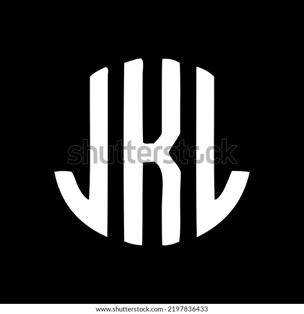 Jkl Letter Logo Design Bw Stock Vector (Royalty Free) 2197836433 ...