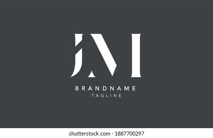 Jm Alphabet Initial Letter Monogram Icon Stock Vector (Royalty Free ...