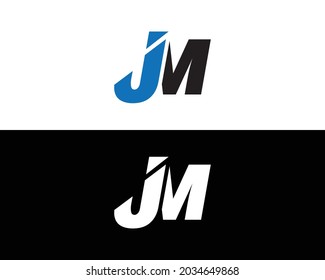 Jm Letter Logo Design Creative Modern Stock Vector (Royalty Free ...