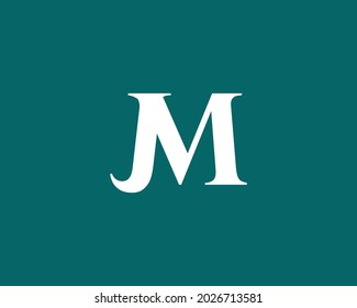 Jm Letter Logo Design Vector Template Stock Vector (Royalty Free ...