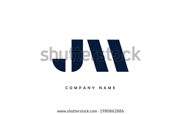 Jm Mj Alphabets Letters Logo Monogram Stock Vector (Royalty Free ...