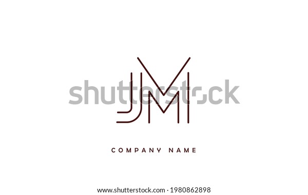 Jm Mj Alphabets Letters Logo Monogram Stock Vector (Royalty Free ...