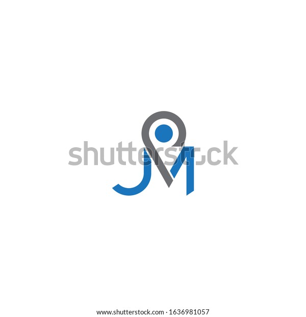 Jmp Pjm Mjp Unique Monogram Style Stock Vector (Royalty Free ...