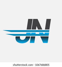 Jn Initial Logo Company Name Colored Stock Vector (Royalty Free ...