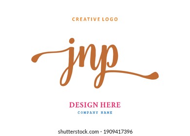 Jnp Lettering Logo Simple Easy Understand Stock Vector (Royalty Free ...