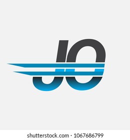 Jo Initial Logo Company Name Colored Stock Vector (Royalty Free ...