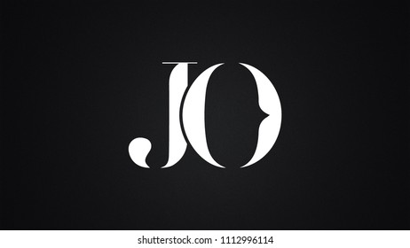 Jo Letter Logo Design Template Vector Stock Vector (Royalty Free ...
