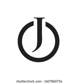 Jo Logo Design Simple Modern Template Stock Vector (Royalty Free ...