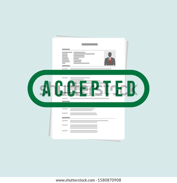 Job Application Flat Illustration Concept Top Stock Vector (Royalty ...