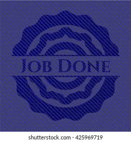 Job Done Denim Background Stock Vector (Royalty Free) 425969719 ...