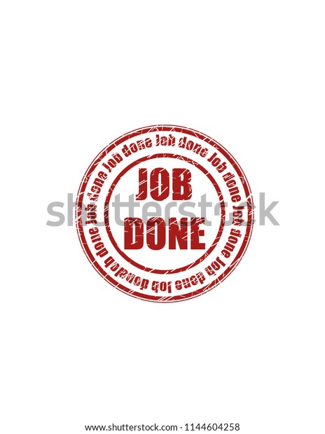 Job Done Stamp Stock Vector (Royalty Free) 1144604258