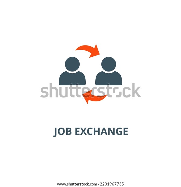 Job Exchange Icon Vector Illustration Concept Stock Vector (Royalty ...