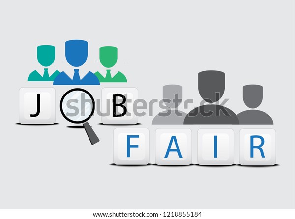 Job Fair Logo Design Stock Vector (Royalty Free) 1218855184 | Shutterstock
