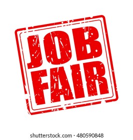 Job Fair Red Stamp Text On Stock Vector (Royalty Free) 480590848 ...