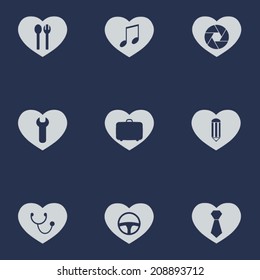 Job Heart Stock Vector (Royalty Free) 208893712 | Shutterstock
