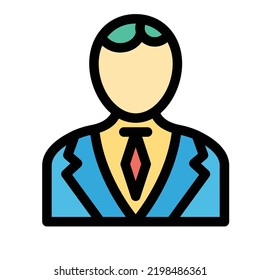 Job Holder Fill Vector Icon Easily Stock Vector (Royalty Free ...