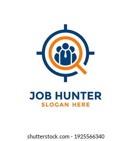 Job Hunter Logo Design Template Creative Stock Vector (Royalty Free ...