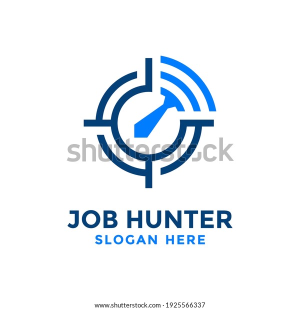 Job Hunter Logo Design Template Creative Stock Vector (Royalty Free ...